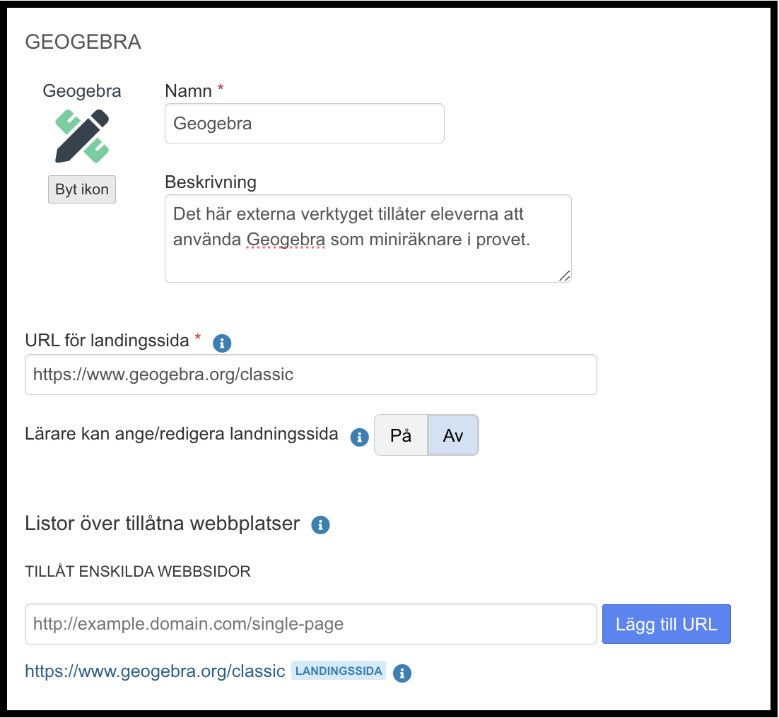 Externa provverktyg - Geogebra – Digiexam Kunskapscentrum