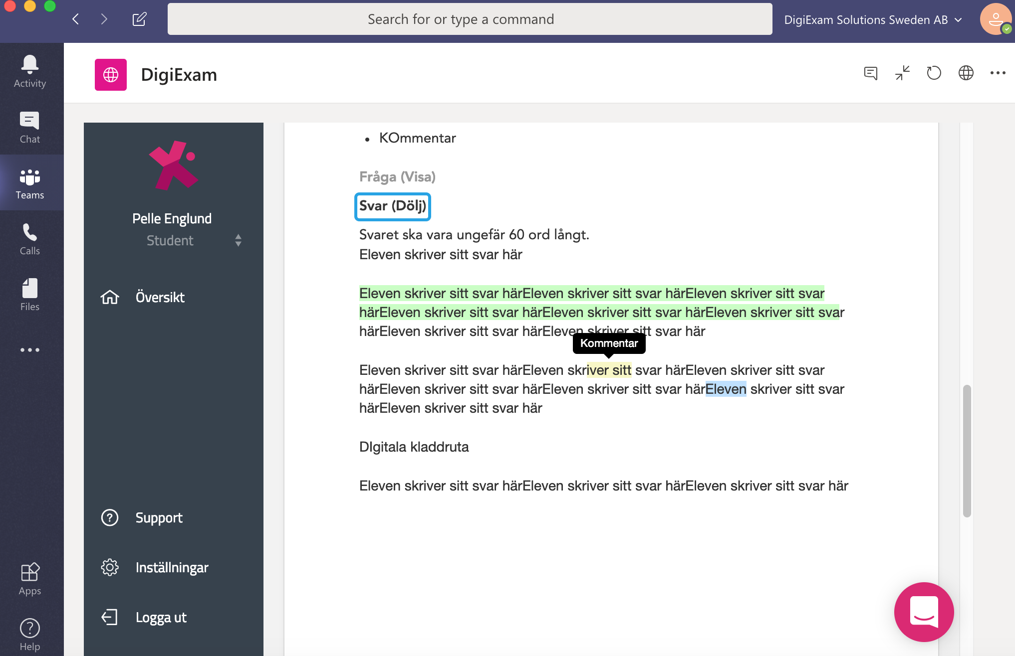 DigiExam och Microsoft Teams – DigiExam Kunskapscentrum